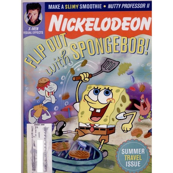 Nickelodeon | Other | Very Scarce Aug 200 Nickelodeon Mag Spongebob ...